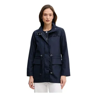 Joseph Ribkoff Anorak en m&eacute;moire synth&eacute;tique - Femme - Vestes - Bleu - Taille: 36 FR