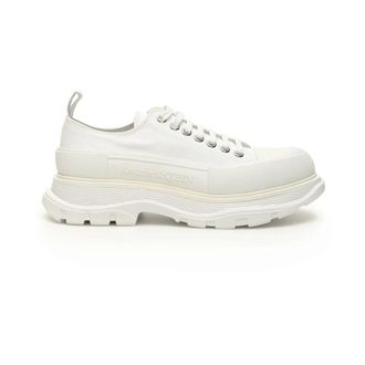 Alexander McQueen Oversized Sohle Canvas Sneakers - - Shoes - Damen - Wei&szlig; - 41 EU