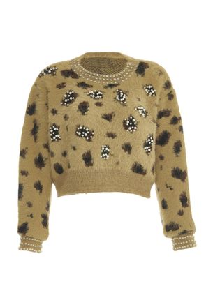 Faina Strickpullover Damen Beige