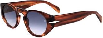 David Beckham Db 7033/s EX4/08 BROWN HORN Sunglasses Mens Acetate, Standard, 48