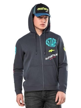 Alpinestars Variegate Hoodie Sweat de Sport Hoody Pull Sweatshirt &agrave; Capuche, Gris Fonc&eacute;, XL Homme