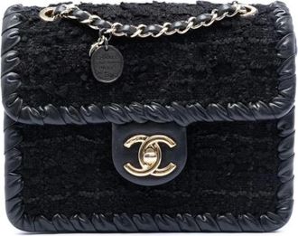 Chanel Sac bandouli&egrave;re en tweed Pre-owned - Femme - Pre-owned - Noir - Taille: ONE Size