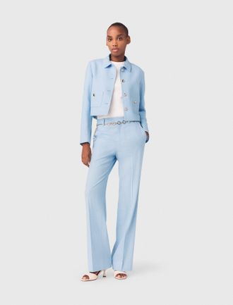 Maje Einreihige Kurzjacke - Blau - Maje