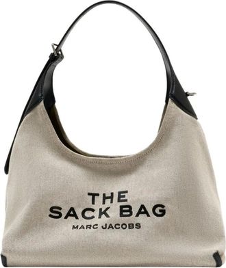 Marc Jacobs Femme, Sacs, Gris, Taille: ONE Size Sac Besace &agrave; Ceinture en Toile avec Garniture en Cuir