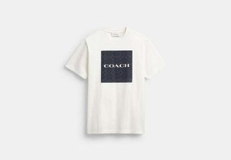 Coach Signature T-Shirt Aus Biobaumwolle