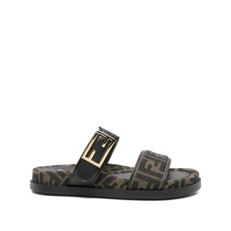Fendi Feel FF-logo Buckle Sandals