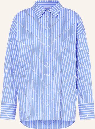 Mrs & Hugs Mrs & Hugs Hemdbluse Mit Schmucksteinen blau