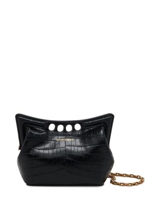 Alexander McQueen mini sac port&eacute; &eacute;paule The Peak - Noir