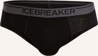Icebreaker Funktionswäsche-Slip Anatomica Mit Merinowolle schwarz