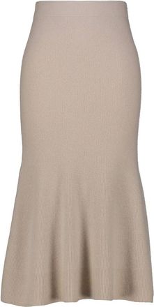 Akris Damen Strickrock mit Kaschmir JUPE