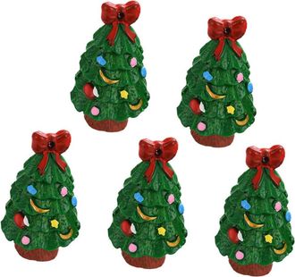 Valiclud 5st&uuml;cke Weihnachtsbaum Zubeh&ouml;r DIY-weihnachtsbaumdeko Harz Schmuck f&uuml;r Stilvollen Weihnachtsbaum Kleine Weihnachtsbaumdeko