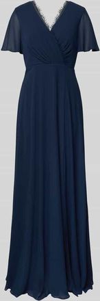 Christian Berg Cocktail Damen Abendkleid mit Spitzenbesatz