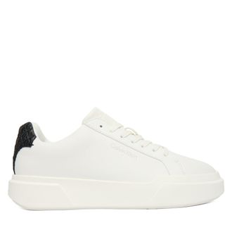 Calvin Klein Sneakers Calvin Klein Chunky Cupsole Laceup Lth Bt Aop YW0YW02036 Wei&szlig;