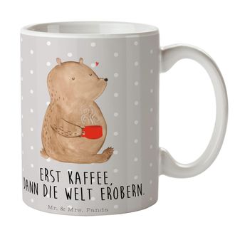 Mr. & Mrs. Panda Kaffeetasse B&auml;r Kaffee - Geschenk, Henkelbecher, Teddy, Becher, Morgenroutine, Coffee Mug, Guten Morgen, Trinkbecher, Motivation, Teetasse