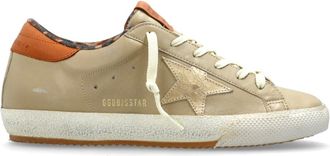 Golden Goose Femme, Chaussures, Beige, Taille: 39 EU Super Star Bike With Folded Lin Baskets