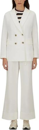 Herno Femme, Vestes, Blanc, Taille: 36 FR Blazer Crois&eacute;