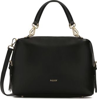 Kazar Femme, Sacs, Noir, Taille: ONE Size Sac &agrave; main en cuir noir souple
