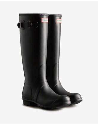 Hunter Original Tall - Gummistiefel in Schwarz mit hohem Schaft
