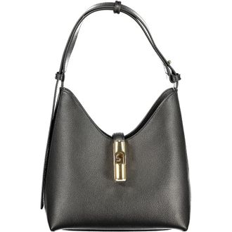 Furla Nero Leder Damenhandtasche
