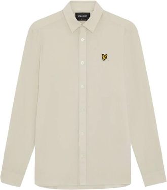 Lyle & Scott Homme, Chemises, Gris, Taille: XS Chemise Casual en M&eacute;lange de Lin