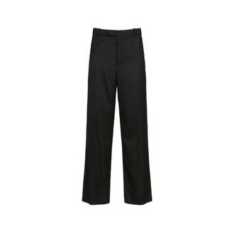 Casablanca Pantalon &eacute;vas&eacute; en laine vierge m&eacute;lang&eacute;