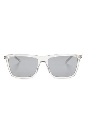 Saint Laurent Eyewear lunettes de soleil &agrave; monture transparente - Tons neutres