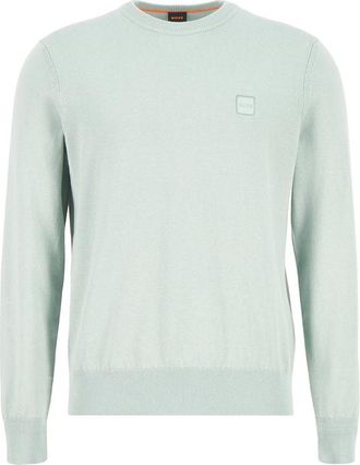 Boss Orange by Hugo Boss BOSS Orange Herren Pullover gr&uuml;n unifarben