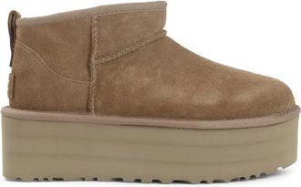 UGG Stiefel - Classic Ultra Mini Platform Boots - Gr. 8 - in Beige - für Damen