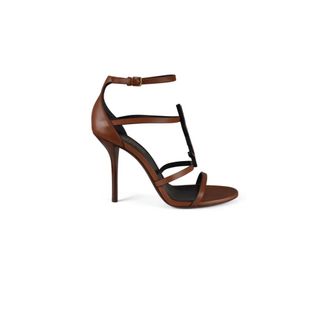 Saint Laurent Cassandra 100 Sandalen - - Shoes - Damen - Braun - 40 EU