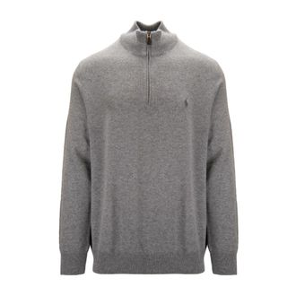 Ralph Lauren Half-Zip Rollkragenpullover - - Knitwear - Herren - Grau - XL