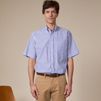 Bexley Colten MC - Chemise homme chambray bleu oc&eacute;an et blanc