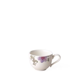 Villeroy & Boch Mariefleur Gris Basic Tasse à moka/expresso, 80 ml, Hauteur : 4,5 cm, Porcelaine Premium, Blanc/Multicolore