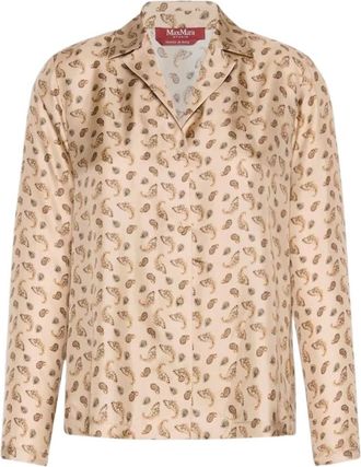 Max Mara Femme, Blouses et Chemises, Beige, Taille: 42 FR Chemises