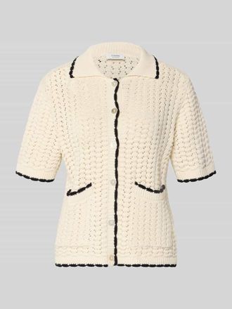 b.young Regular Fit Cardigan mit Lochmuster Modell Muno