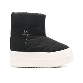Rick Owens Femme, Chaussures, Noir, Taille: 38 EU Chaussures Flatform Matelass&eacute;es &agrave; Enfiler