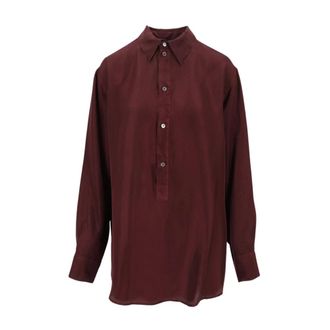 Barena Camillo Seidenhemd - - Blouses & Shirts - Damen - Rot - XS