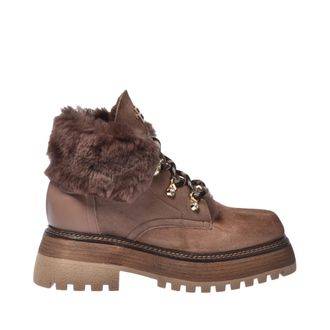 Baldinini Stiefel - STIEFELETTE BALDININI - Gr. 37,5 (EU) - in Taupe - f&uuml;r Damen