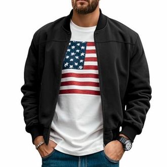 Generic Veste de saison pour homme en daim Couleur unie R&eacute;tro Veste en cuir Veste dext&eacute;rieur d&eacute;contract&eacute;e Veste de loisirs avec fermeture &eacute;clair Printemps et 