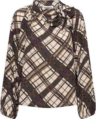 &Co Woman Bluse mit Schalkragen - - Blouses & Shirts - Damen - Mehrfarbig - L
