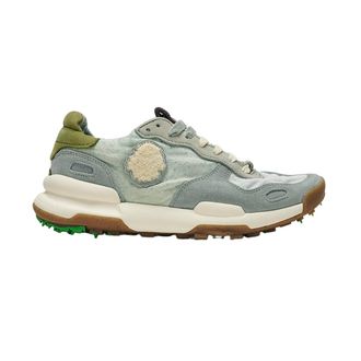 Satorisan Chacrona Linen - Casual Sneaker Damen - Vintage Leder und Leinen Sportschuhe Bequem, Nachhaltig und Dauerhaft - Farbe Camo Milky Jade - Gr&ouml;&szlig;e 38