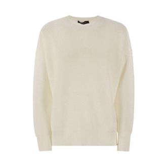 Fabiana Filippi Homme, Pulls, Blanc, Taille: S Platinum Crew-Neck Sweater
