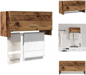vidaXL Kleiderschrank Altholz-Optik 70x32,5x35 cm Holzwerkstoff - Garderobe - Schrank - Kleiderschrank - Garderobenschrank