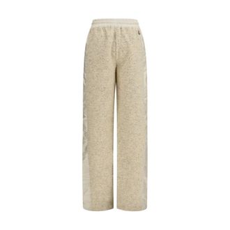 Moncler Teddy-Effect Fleece Joggers - Beige