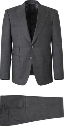 Tom Ford Einreihiger Anzug - Grau