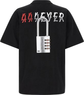 44 Label Group Logo-Graphic Print T-Shirt - Black
