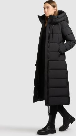 Khujo Steppmantel KHUJO DERIA4, Damen, Gr. XXL, schwarz, 100% Polyester, unifarben, eingesetzt elastischer Bund mit Klettverschluss, M&auml;ntel Steppmantel, Top