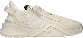 Fendi Baskets Flow Femmes Cuir Blanc/Ivoire