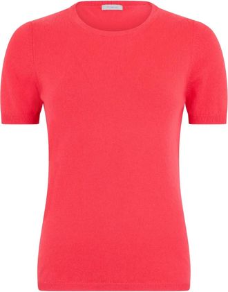 Malo short-sleeve knitted top - Rot