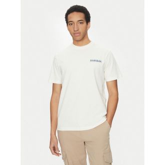 Napapijri T-Shirt S-Sovana NP0A4IE4 Wei&szlig; Regular Fit