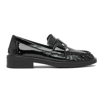 Strategia Schwarze Lederslipper Stilvolle Eleganz - - Shoes - Damen - Schwarzk - 39 EU